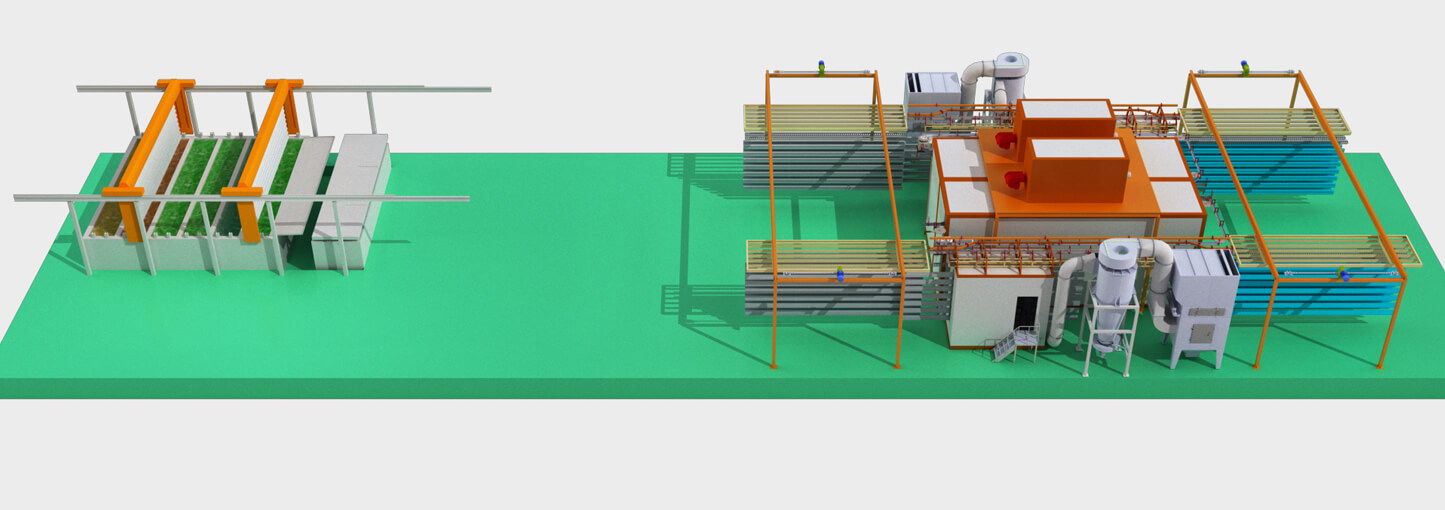 Powder Coating Line, Industrial Powder Coating Equipment Solution